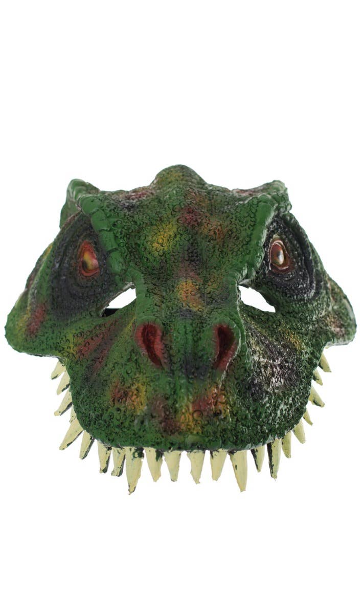 Green Dinosaur Costume Mask | Tyrannosaurus Rex Foam Latex Mask