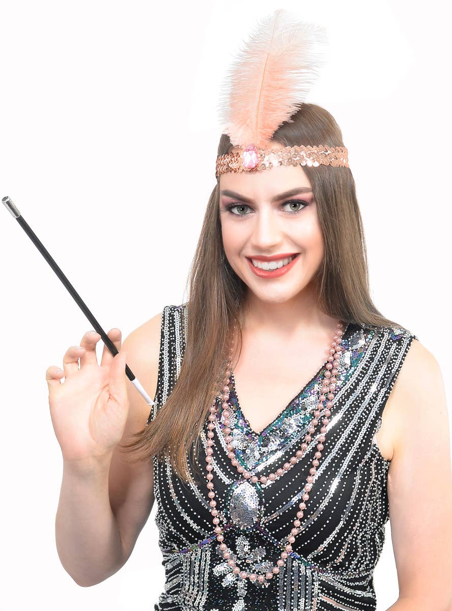 Rose Gold Gatsby Accessory Set | 1920s Flapper Costume Kit