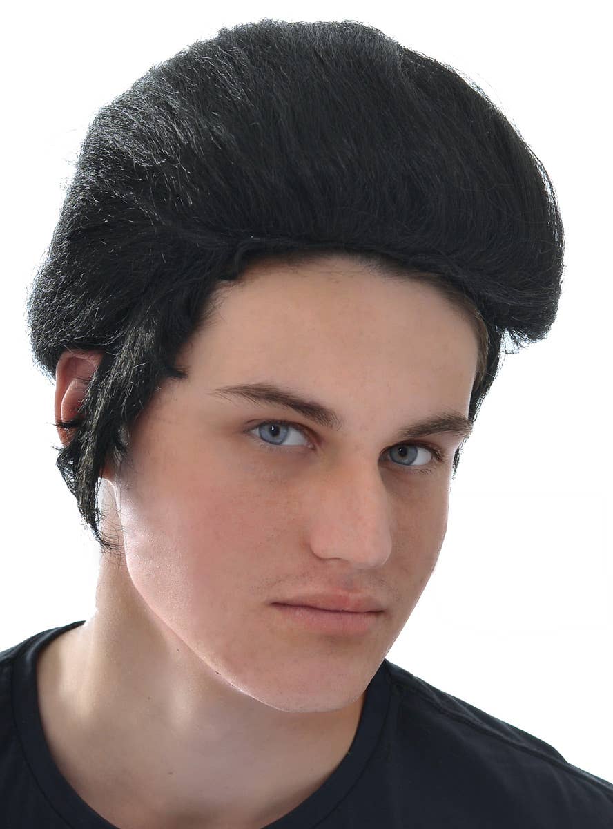 Mens Elvis Presley Pompadour Wig | Mens Rock N' Roll Costume Wig