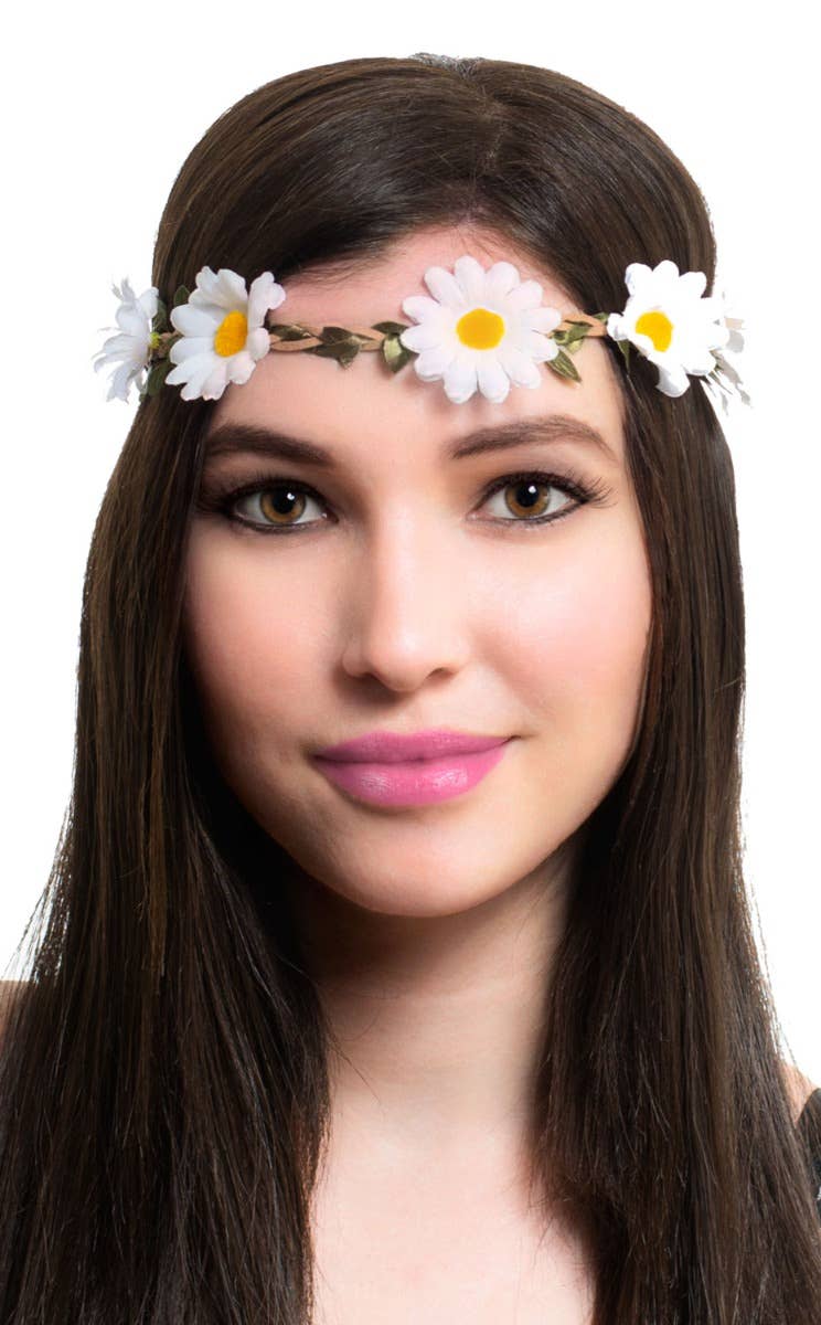 White Daisy Flower Crown | Daisy Flower Headband Accessory