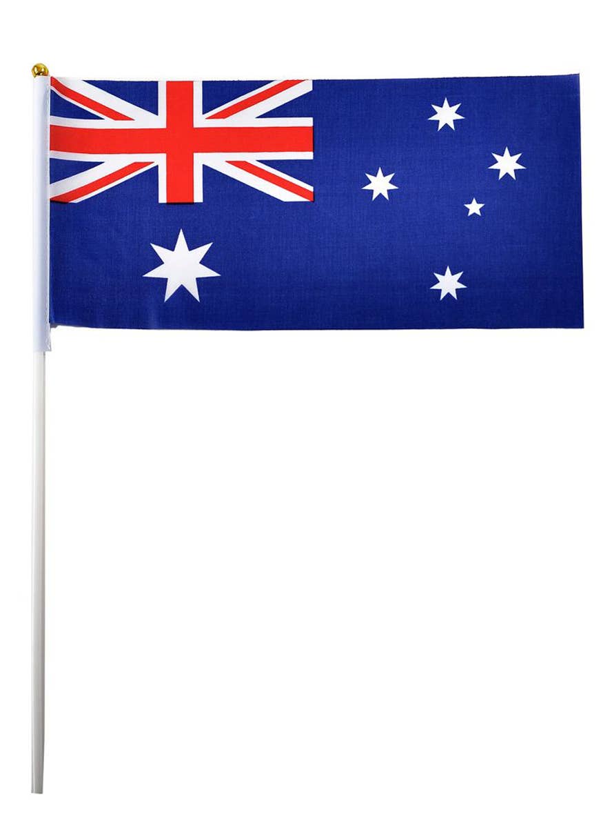15x30cm Australia Day Flag on Pole | Aussie Flag Australia Day Merch