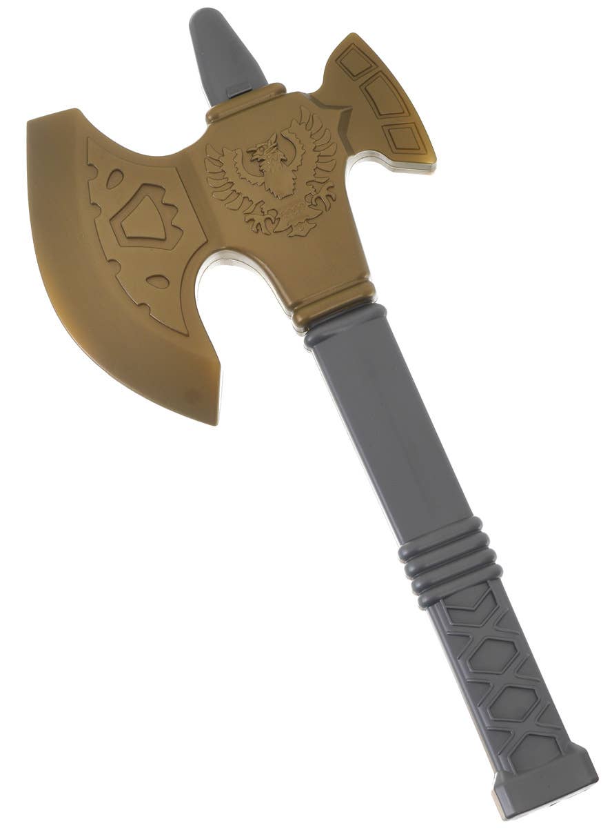 Vixing Axe | Novelty Silver & Gold Viking Axe Costume Accessory