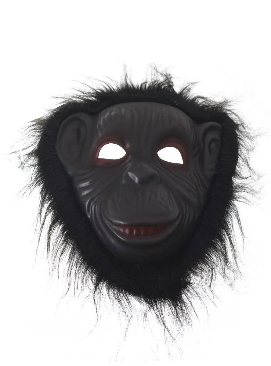 Full Face Chimpanzee Costume Mask | Novelty Hairy Monkey Face Mask