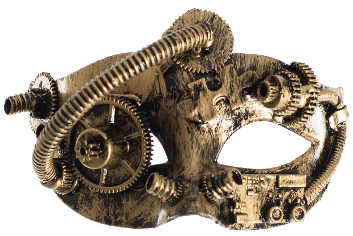 Mens Antique Gold Mask | Steampunk Mens Mask