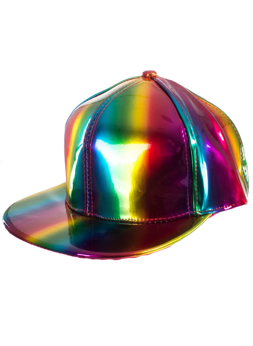 Metallic Rainbow Baseball Hat | Marty McFly Costume Hat