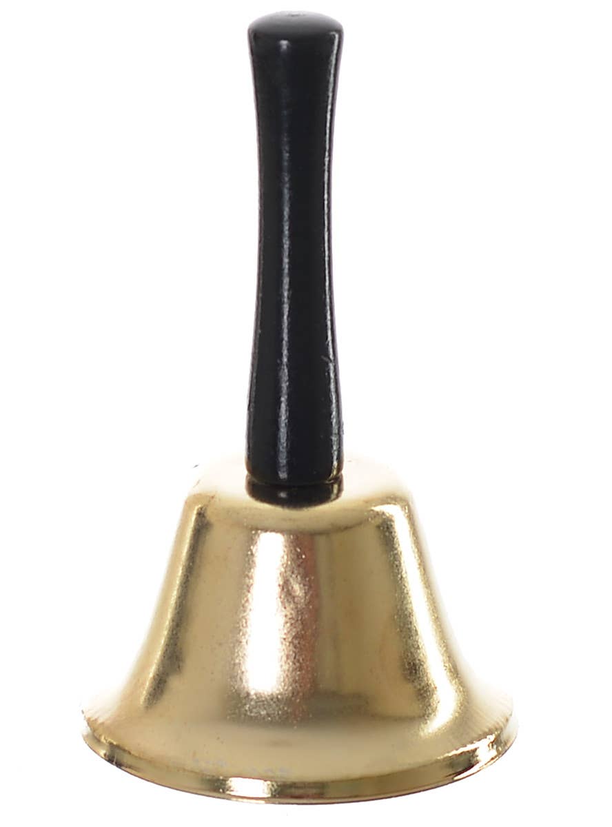 Gold Santa Bell Costume Accessory | Mini Gold Father Christmas Bell
