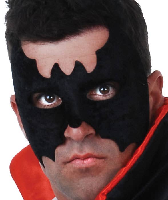 Velvet Batman Costume Mask | Velvet Mens Batman Masquerade Mask
