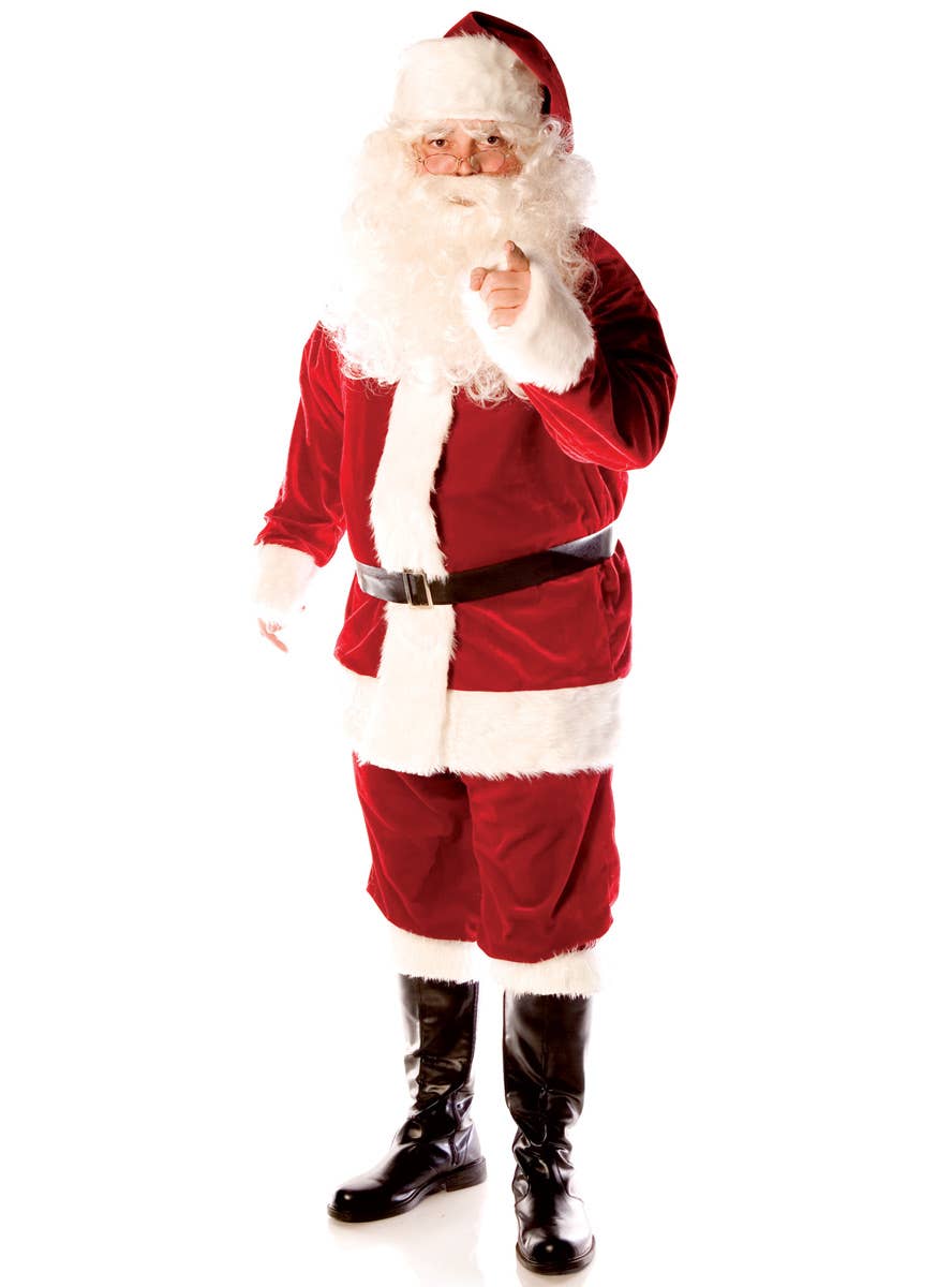 Deluxe Mens Red Santa Suit | Christmas Costumes Australia