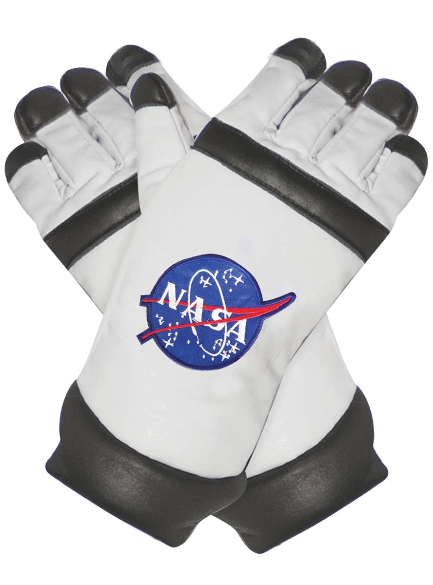 Adults White Astronaut Costume Gloves | Deluxe NASA Costume Gloves