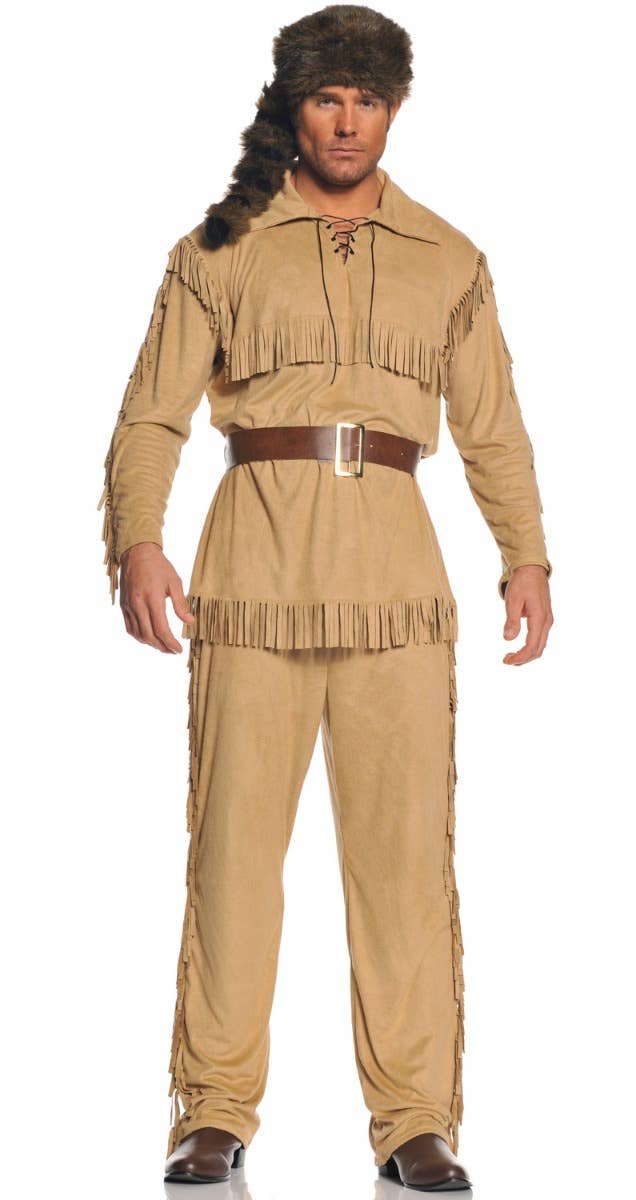 Mens Daniel Boone Costume | Western Frontier Mens Pioneer Costume