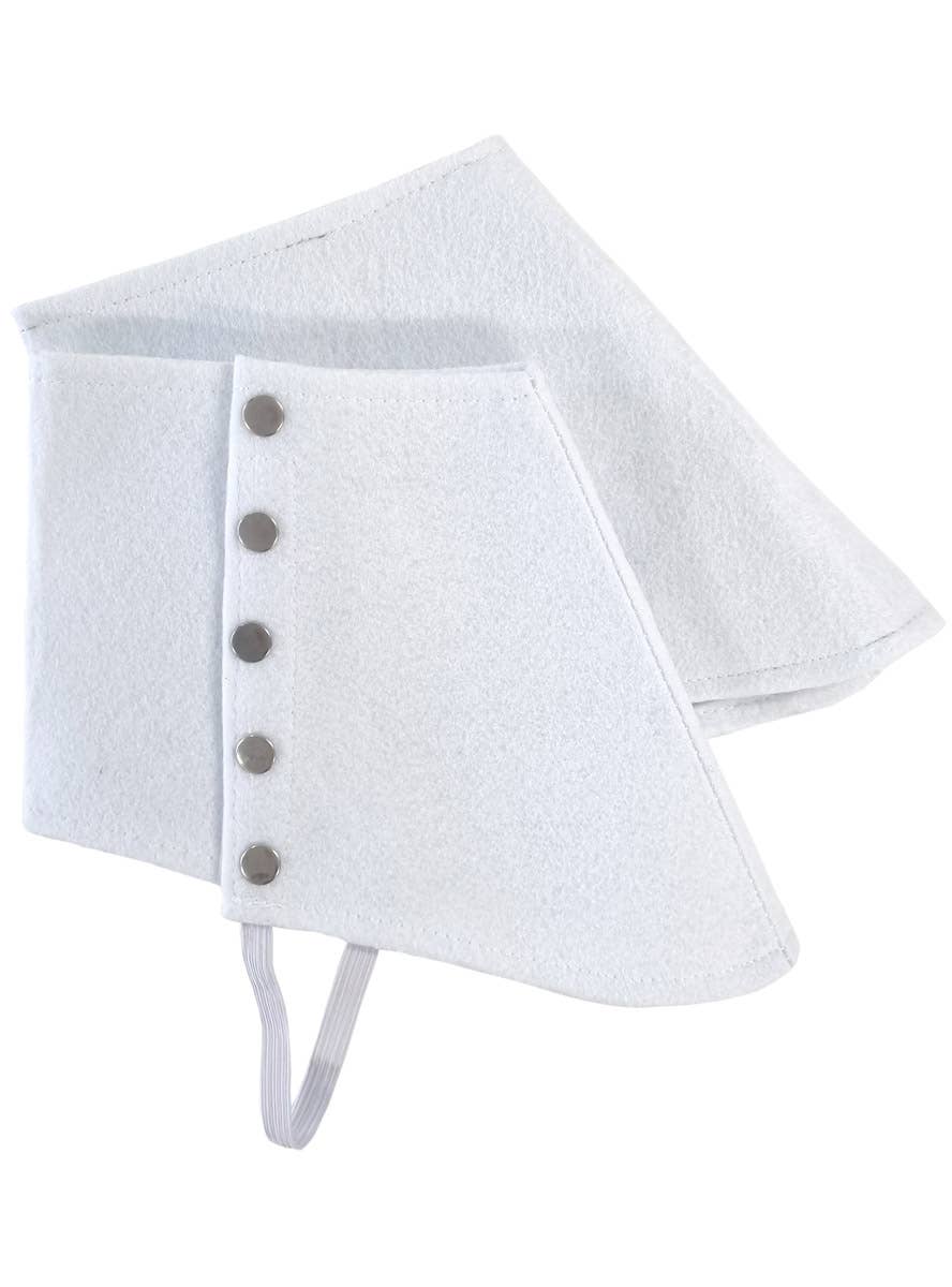 1920s White Gangster Spats Costume Shoes