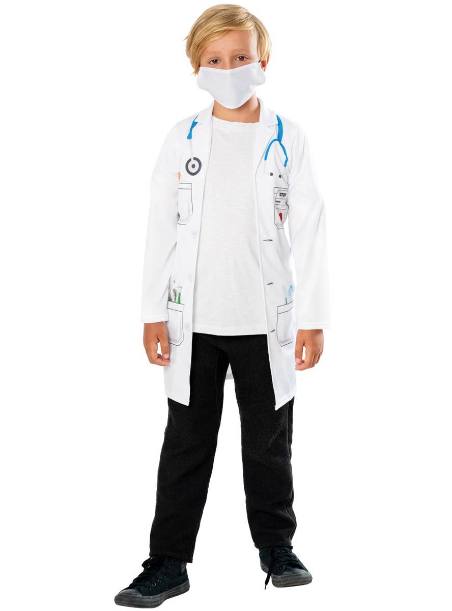 Kids White Doctor Lab Coat Costume