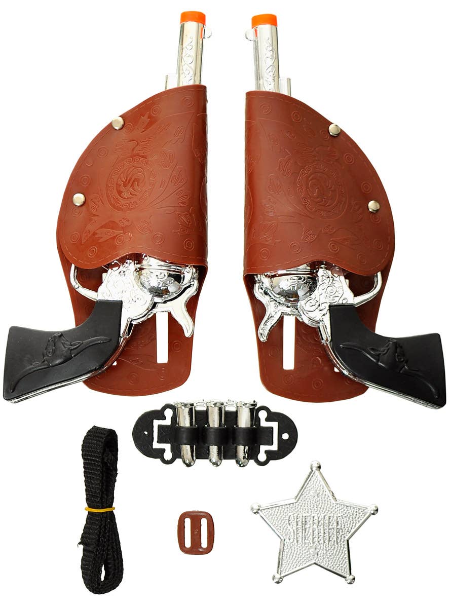 Western Sheriff Guns and Holsters Accessory Set