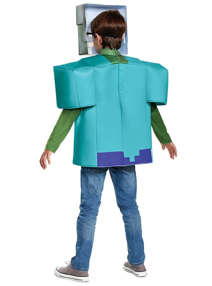 Steve Minecraft Costume Side View